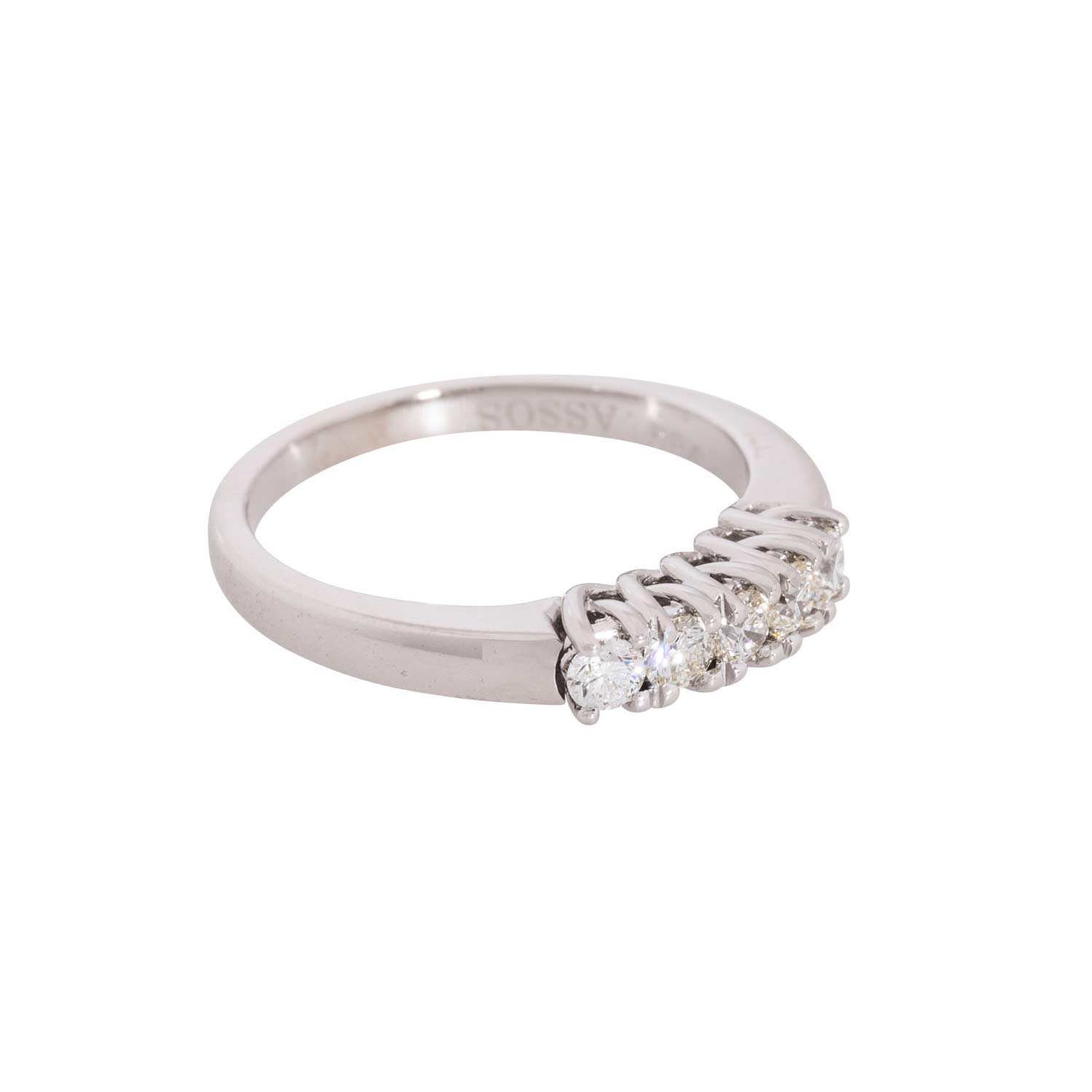 Memo ring with 5 diamonds | Eppli Online Shop