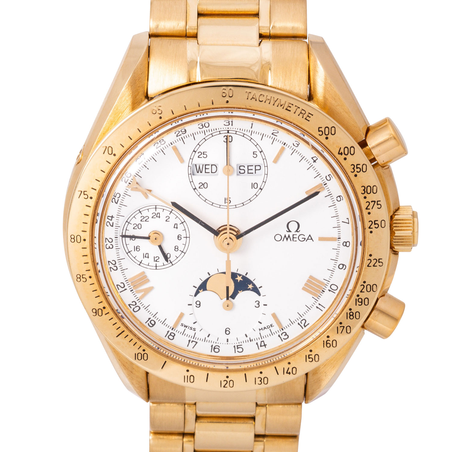 OMEGA seltene Speedmaster Triple Date Mondphase Ref 175.0034 Herrenuhr ...